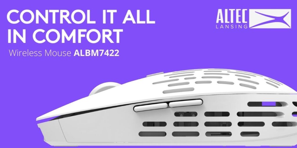 Altec Lansing Wireless Mouse, Rechargeable, Ergonomic, Optical Wireless ...