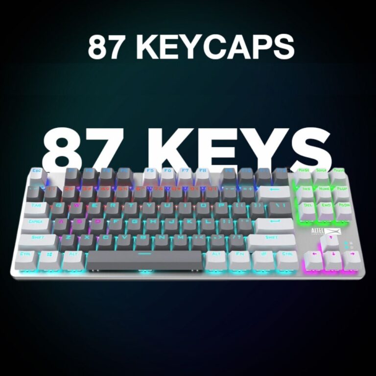 Altec Lansing RGB Gaming Keyboard with Metal Panel, Compact Mechanical ...