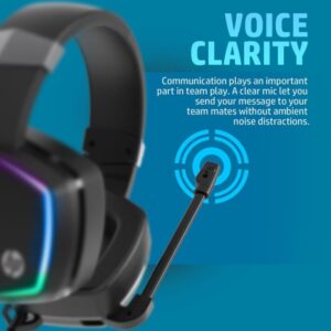 HP H320 Wired Gaming Headset 3.5mm Audio Jack with Hard Rock Bass and ...