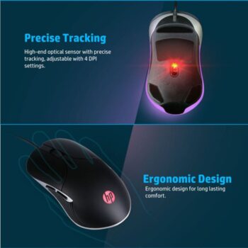 HP M280 USB Wired Gaming Mouse with RGB, DPI Up to 2400, Optical ...