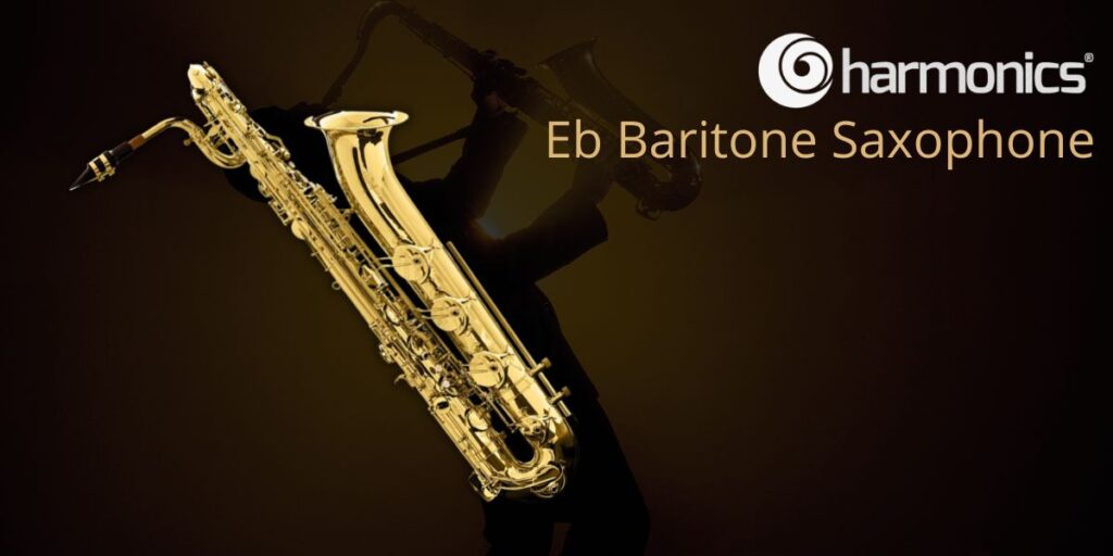 Harmonics HBS-110L Eb Flat Baritone Saxophone with Wooden Case ...