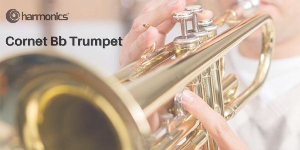 Harmonics HCR-900L Cornet Bb Trumpet for Beginner or Advanced with ...