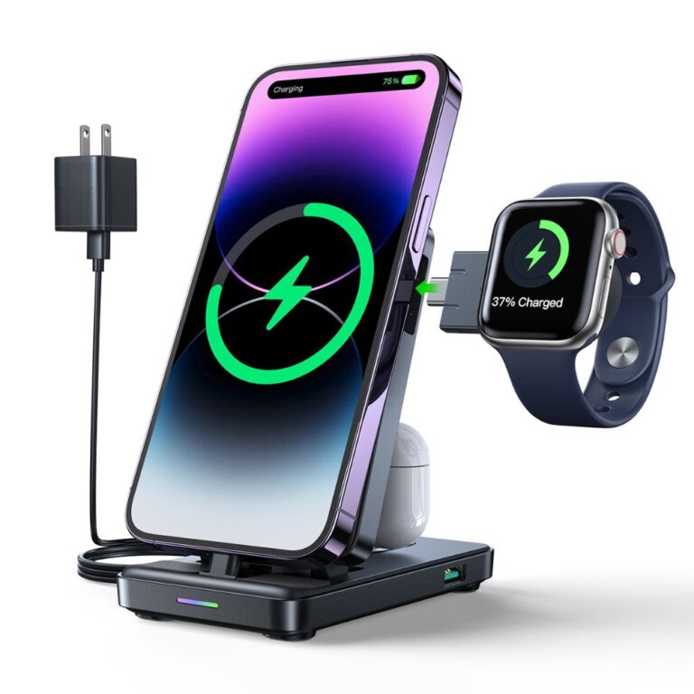 JOYROOM 4 in 1 Foldable Magnetic Charging Station For iPhone, AirPods ...