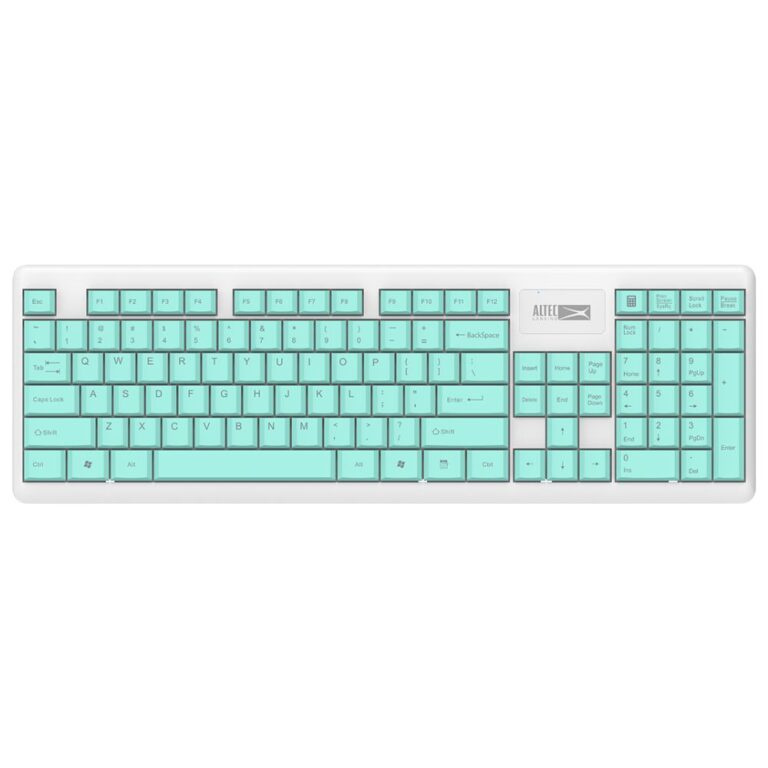 Altec Lansing ALBK6314 Wireless Keyboard Slim Full-Size Quiet Keys ...
