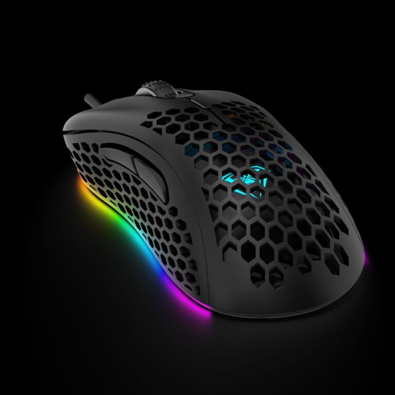 AULA Wind F810 RGB Wired Gaming Mouse, Lightweight Honeycomb Shell, Up ...