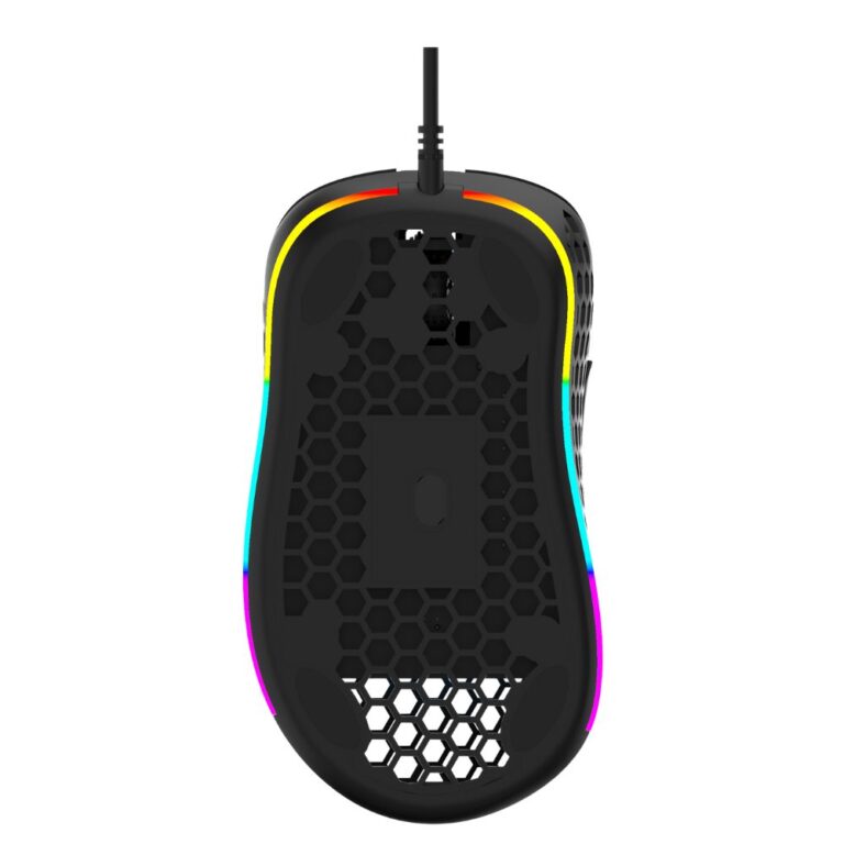 AULA Wind F810 RGB Wired Gaming Mouse, Lightweight Honeycomb Shell, Up ...
