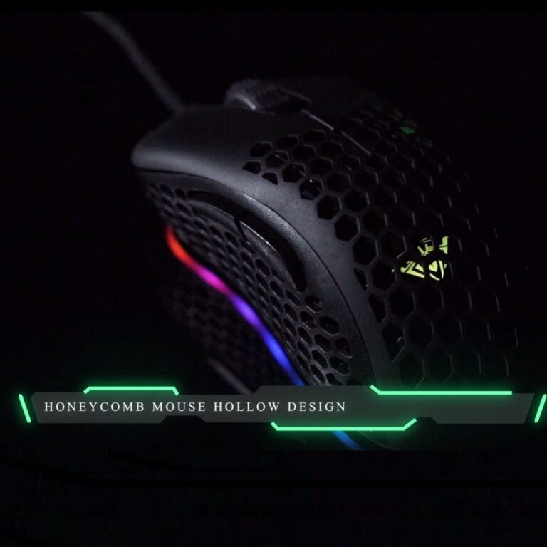 AULA Wind F810 RGB Wired Gaming Mouse, Lightweight Honeycomb Shell, Up ...